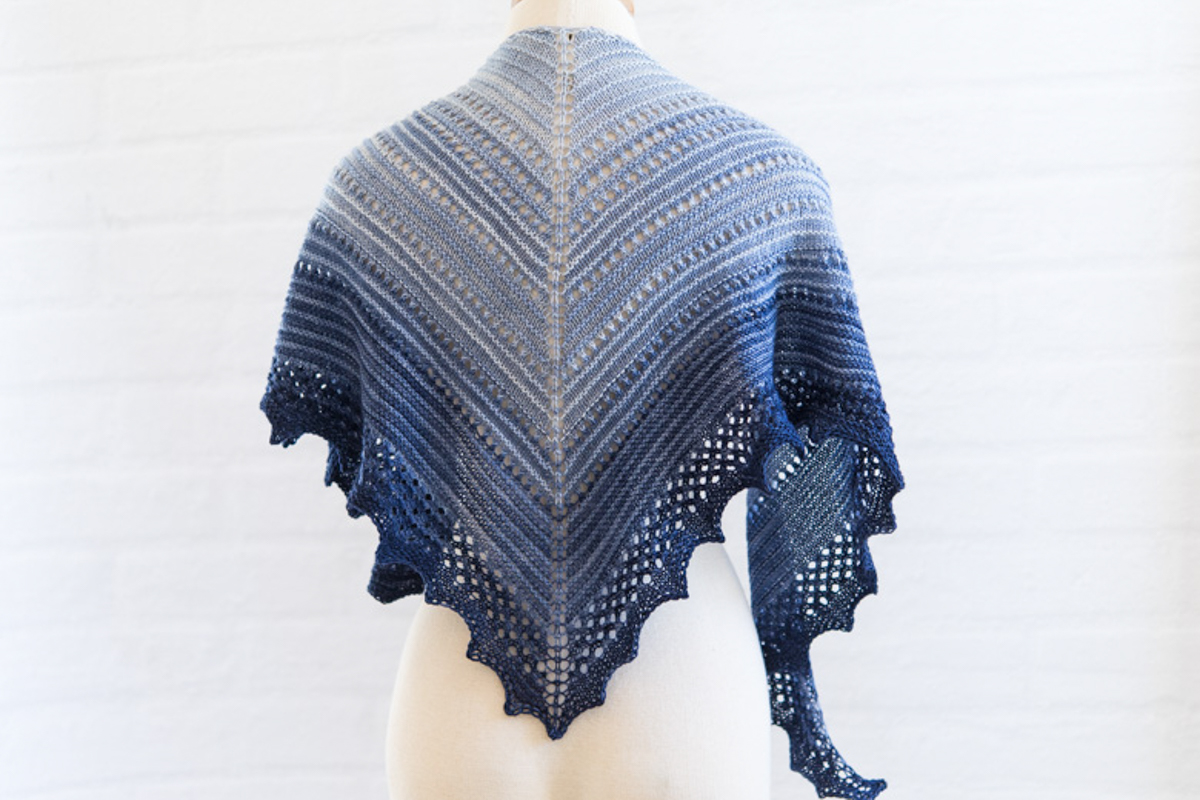 Winter Dawn Shawl Pattern » School of SweetGeorgia