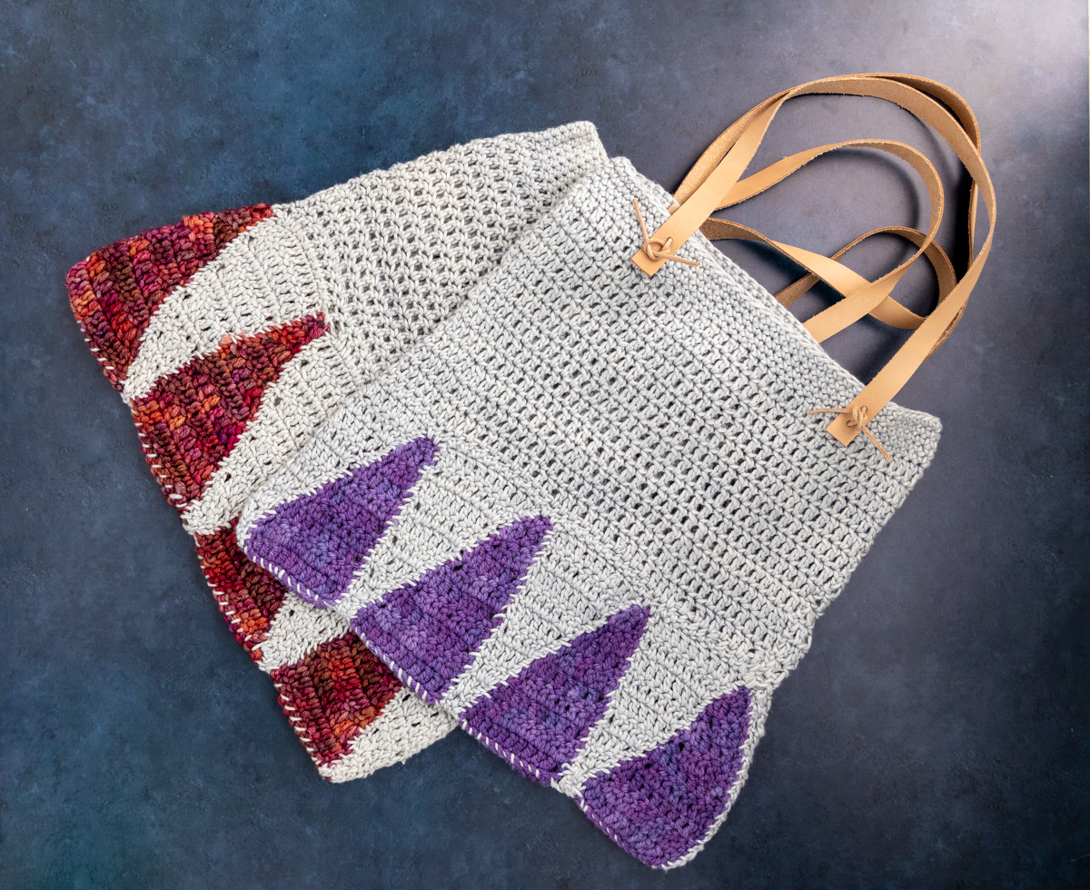 Mountain Peaks Tote » Crochet Patterns » School of SweetGeorgia