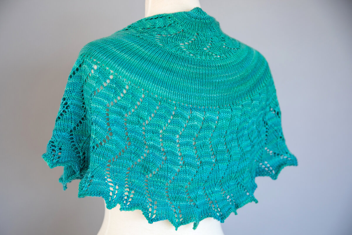 Rushing Tide Shawl » Knitting Patterns » School of SweetGeorgia