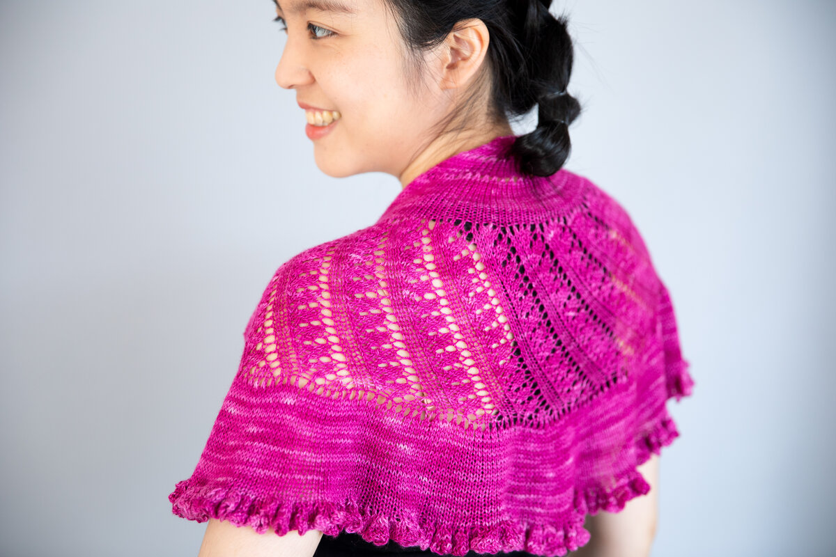 Shattered Sun Shawl » Knitting Patterns » School of SweetGeorgia