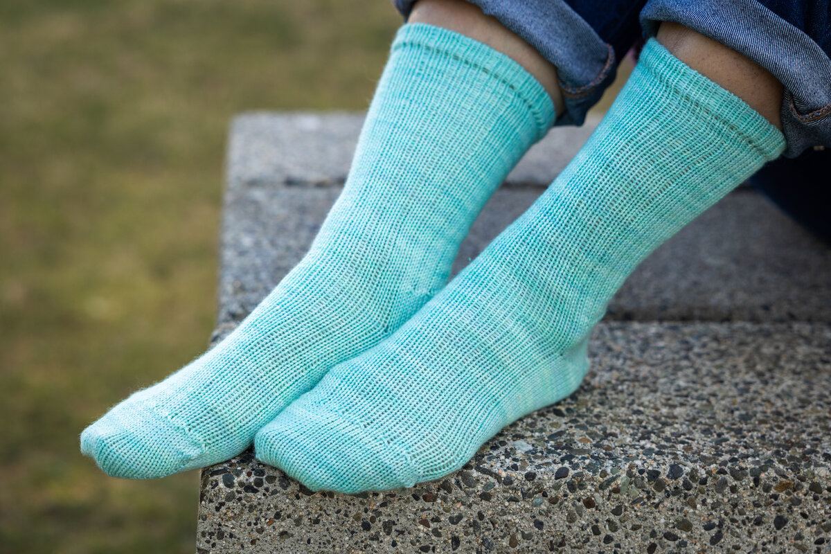 CSM Starter Socks » Machine Knitting Patterns » School of SweetGeorgia